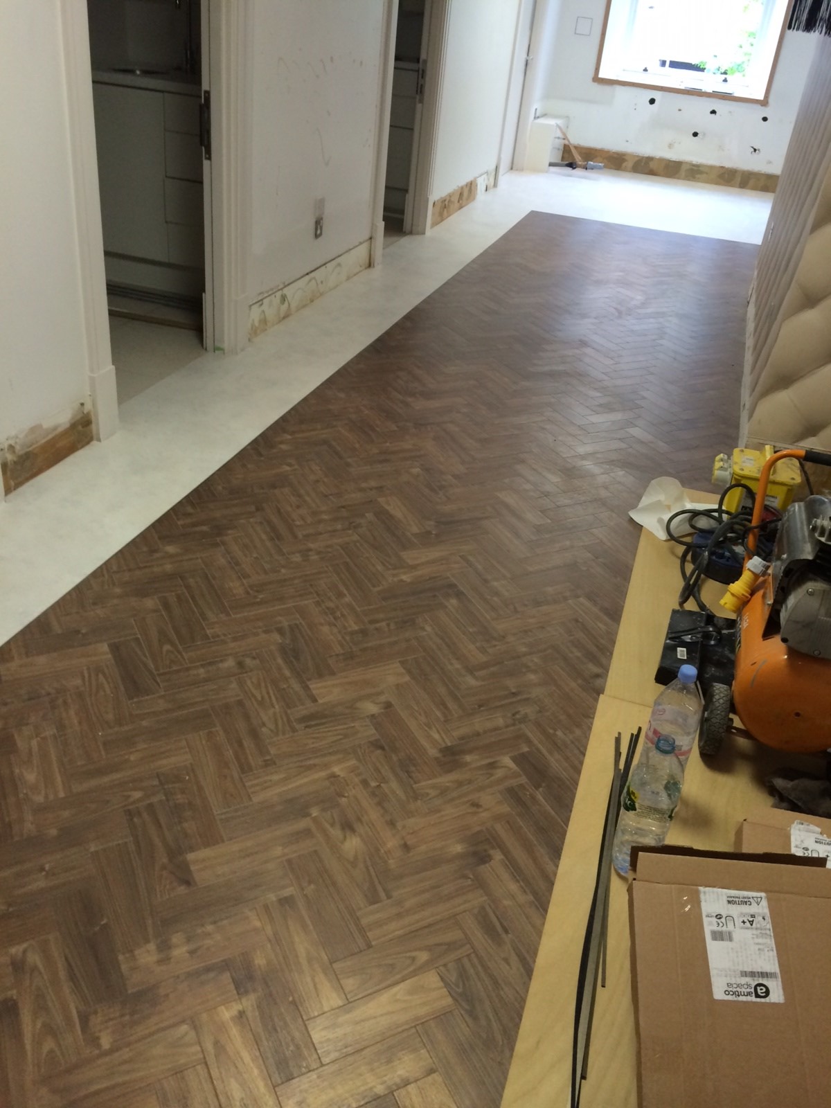 Amtico Herringbone portfolio floor room | The Flooring Group