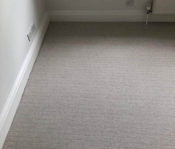 Wool Herringbone Carpet Installation In Richmond | The Flooring Group