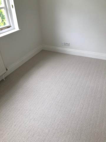 Wool Herringbone Carpet Installation In Richmond | The Flooring Group