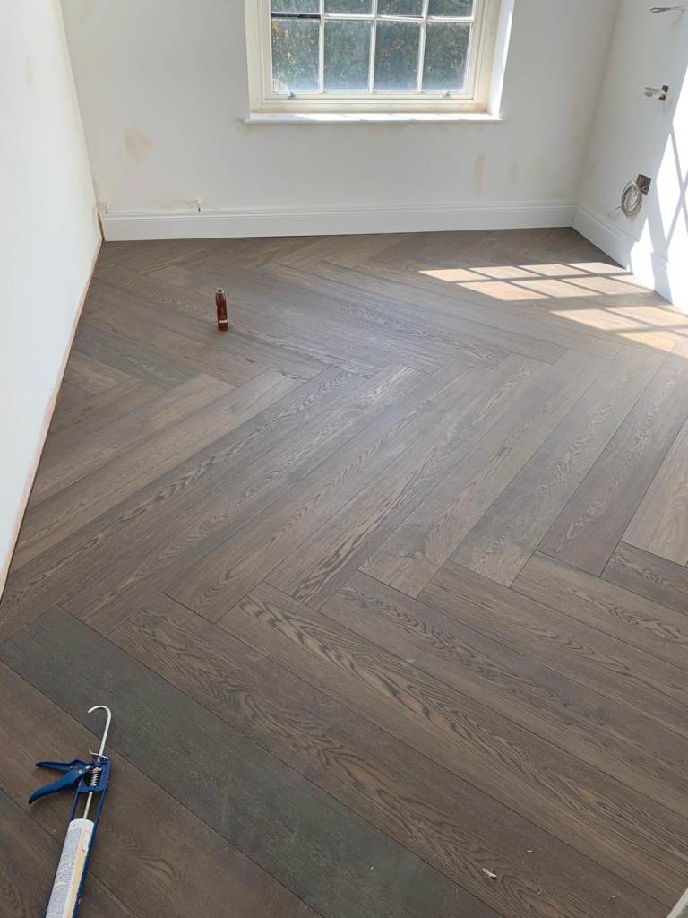 Dark Parquet Wood Installed In Fitzrovia | The Flooring Group