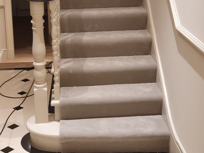 Grey Velvet Carpet in Marylebone | The Flooring Group