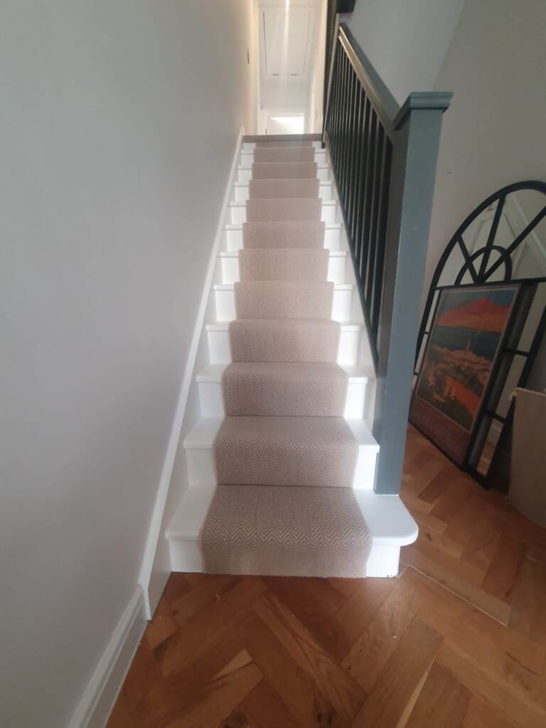 Fibre Carpets Flatweave Classics Herringbone Chalk Carpet In St John’s ...
